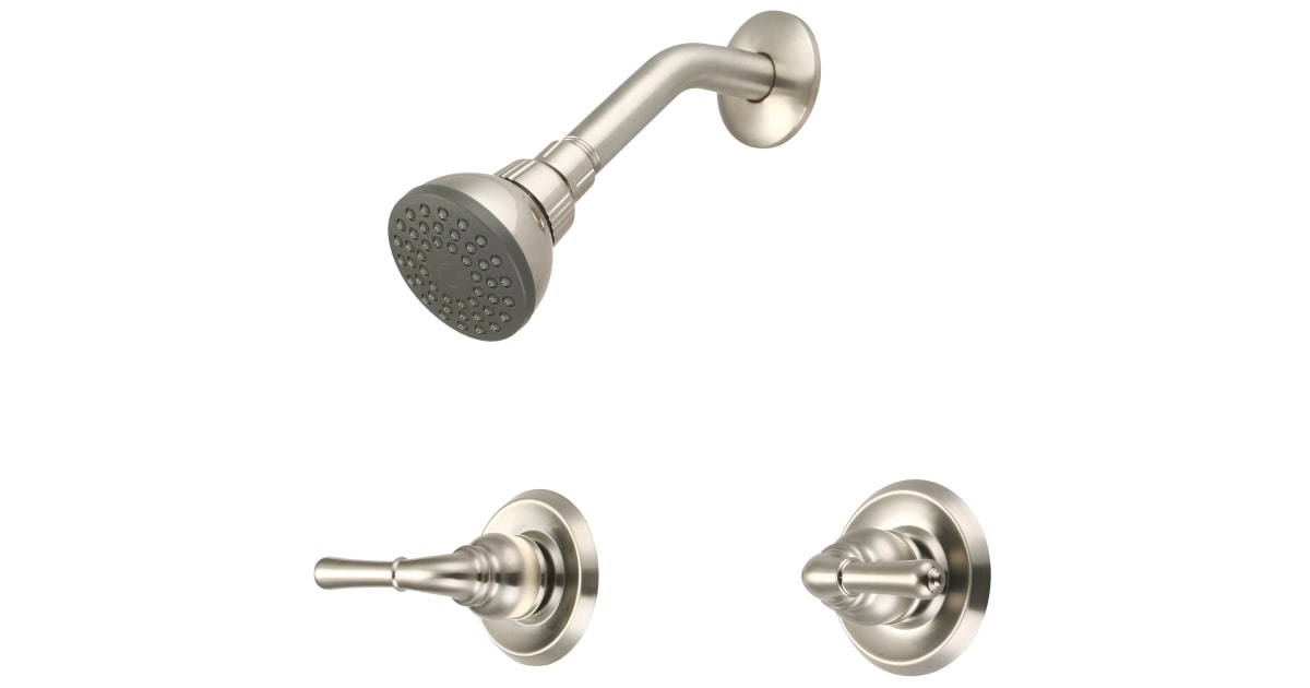 Olympia Faucets P-1232-BN Elite 1.5 GPM Shower Only Trim Package - Includes Single Function ...